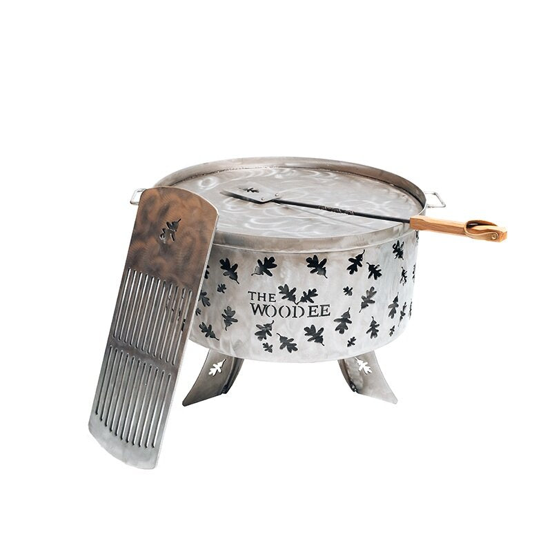 600mm Stainless Steel Fire Pit Cooking Set and Lid – The Woodee